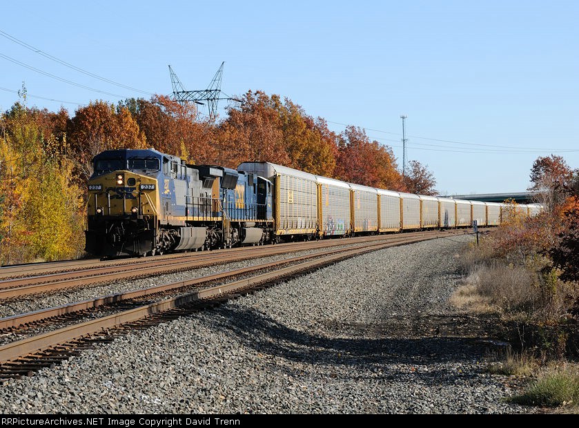 CSX 237 leads Westbound ASX Q227 at MP 127 on track number one.